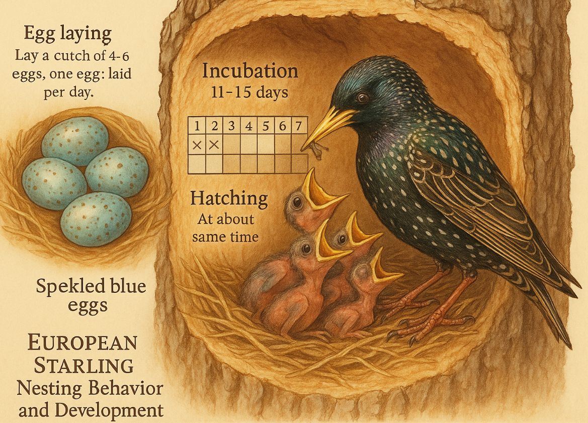How Long Does It Take A Starling To Hatch And Leave The Nest